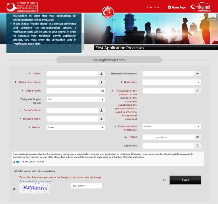 Turkish Residence Permit (TRC) Application Tutorial Step By Step - IQAMET®